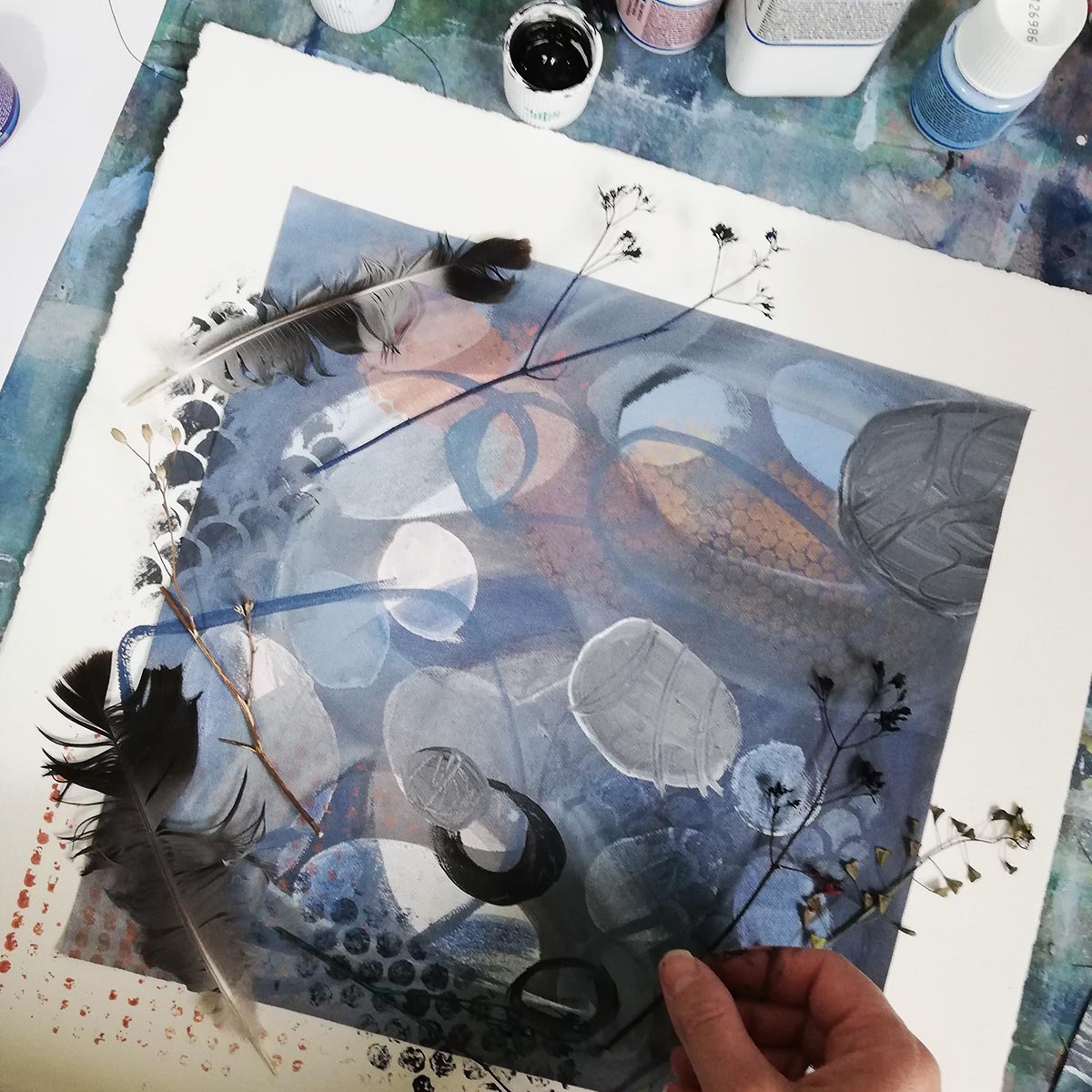 Artist Ellie Hipkin - British Textile artist - landscapes and Seascapes