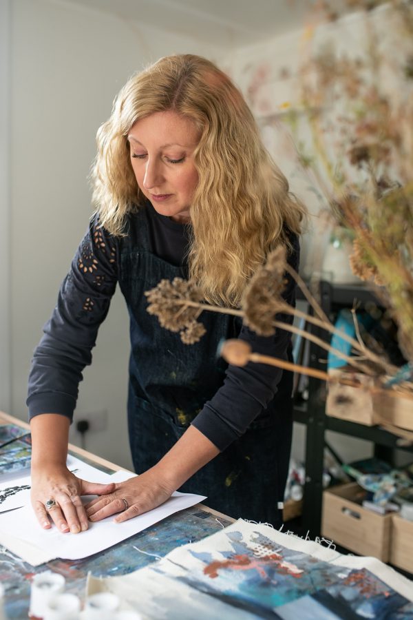Artist Ellie Hipkin - British Textile artist - landscapes and Seascapes