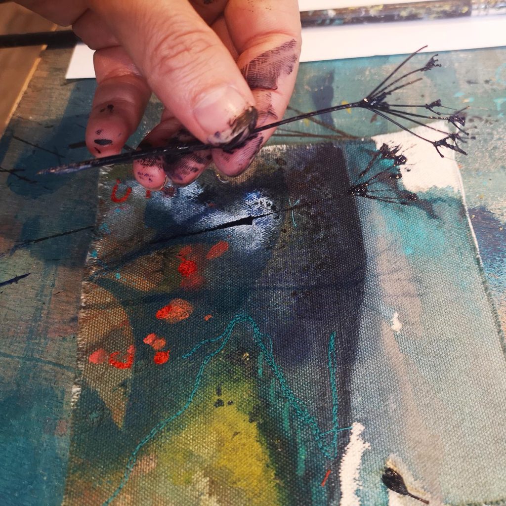 Artist Ellie Hipkin - British Textile artist - landscapes and Seascapes