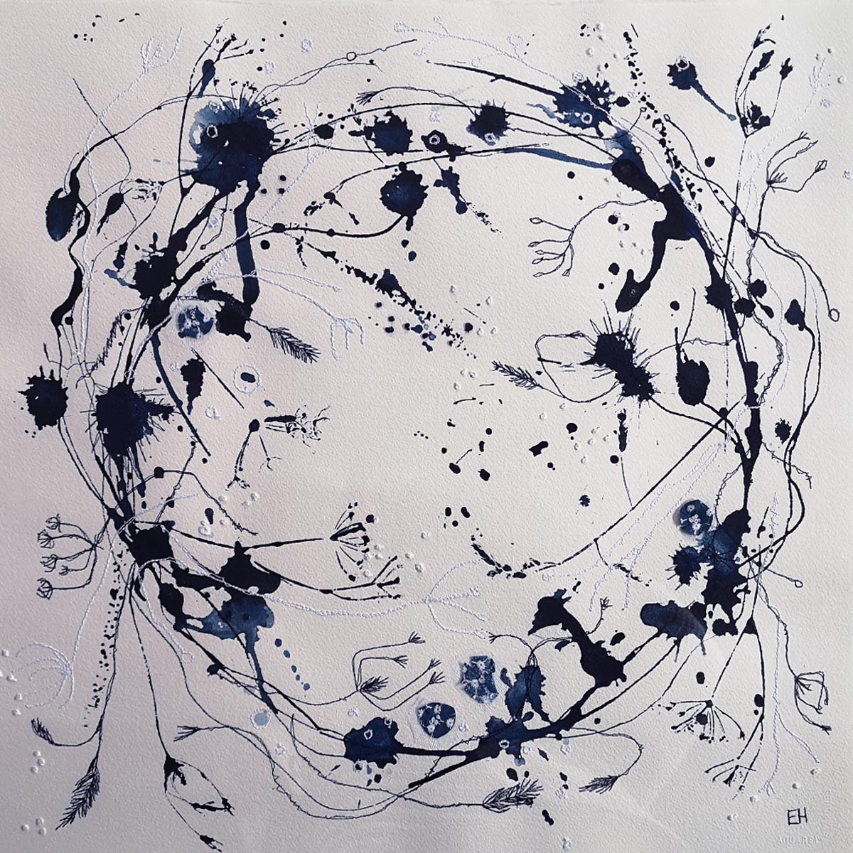 Artist Ellie Hipkin - British Textile artist - landscapes and Seascapes