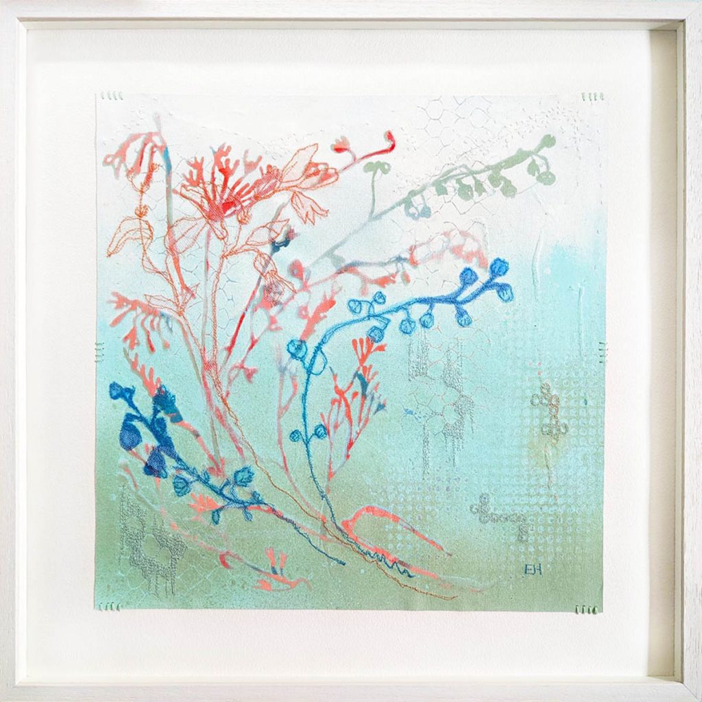 Textile art by British textile artist Ellie Hipkin