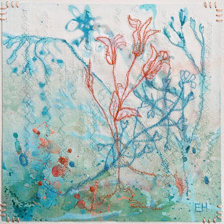 Textile art by British textile artist Ellie Hipkin