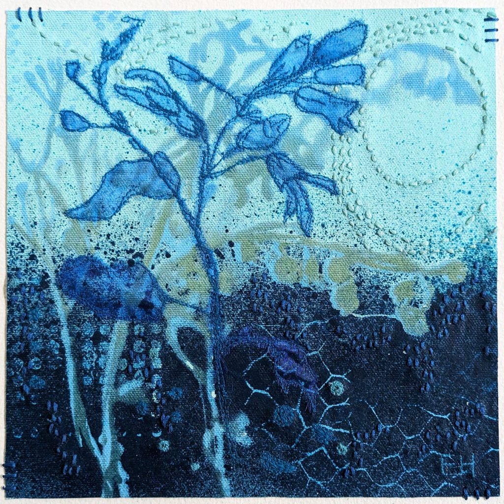 Textile art by British textile artist Ellie Hipkin